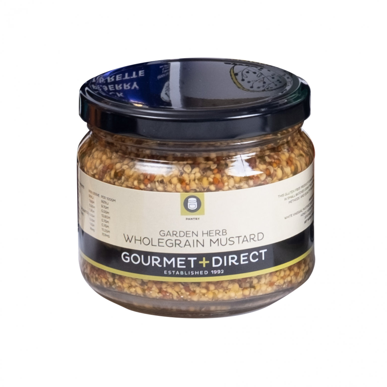Garden Herb Wholegrain Mustard - Gourmet Direct